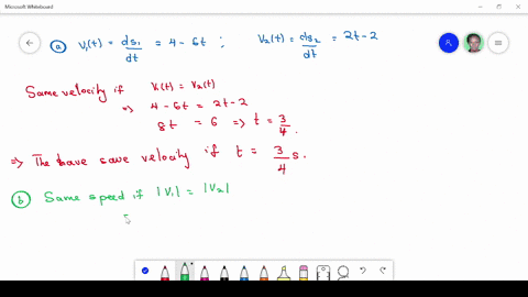 ⏩SOLVED:(GC) An object is moving along a straight line according to ...