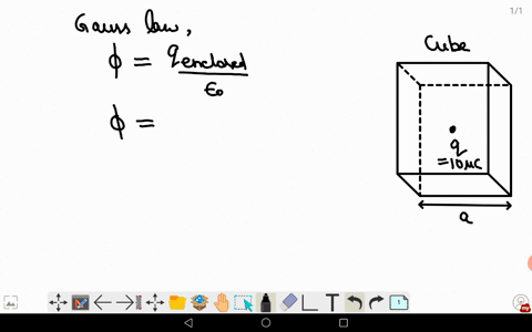 SOLVED: A point charge of 10 μC is at an unspecified location inside a ...