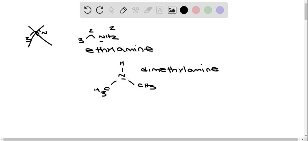 SOLVED:Write the Lewis structures of both isomers with the formula C2 H7 N