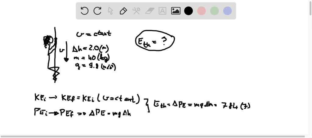SOLVED:If you slide down a rope, it's possible to create enough thermal energy to burn your ...