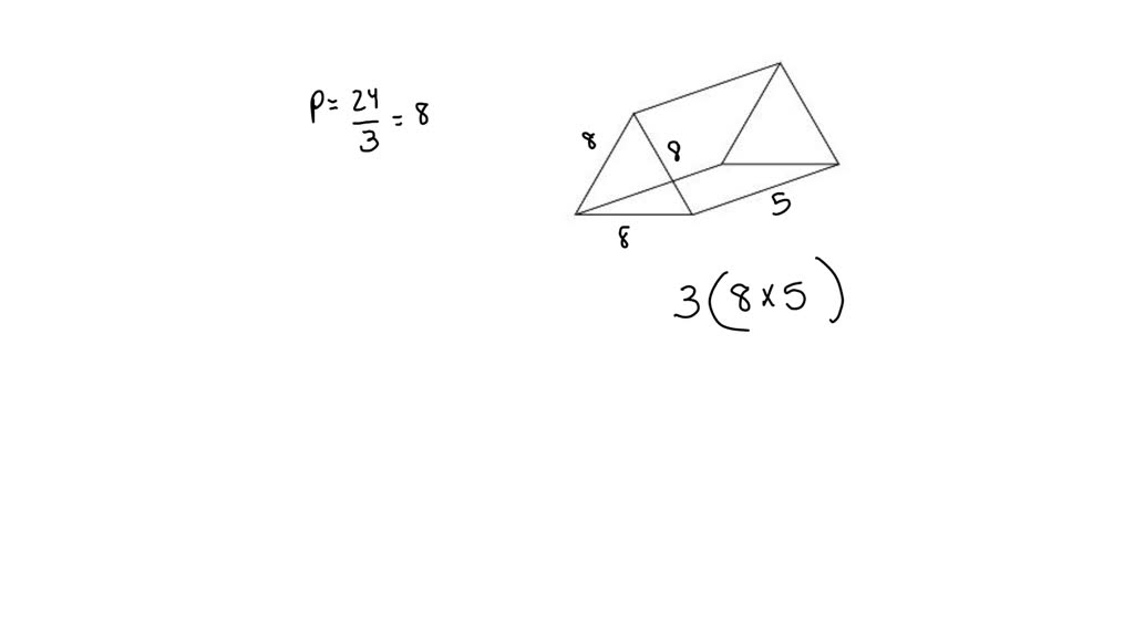 SOLVED:The base of a triangular prism is an equilateral triangle with a ...