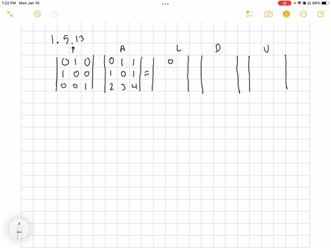 SOLVED:Write down all six of the 3 by 3 permutation matrices, including P=I. Identify their ...
