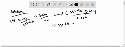 SOLVED:For each of the following sets of volume/temperature data, calculate the missing quantity ...