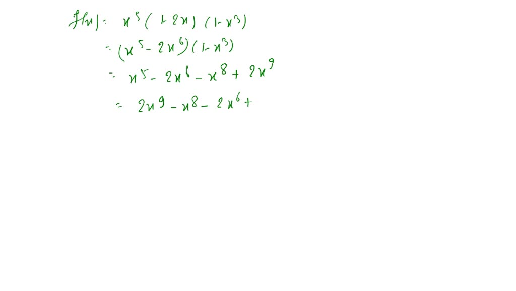 Solvedreasoning A Cubic Polynomial Function F Has A Leading 0804