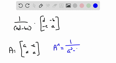 SOLVED:Multiplication of an invertible matrix and its inverse is ...