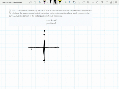 SOLVED:(a) sketch the curve represented by the parametric equations (indicate the orientation of ...