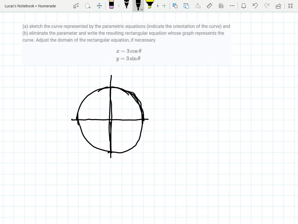 SOLVED:(a) find a rectangular equation whose graph contains the curve C with the given ...