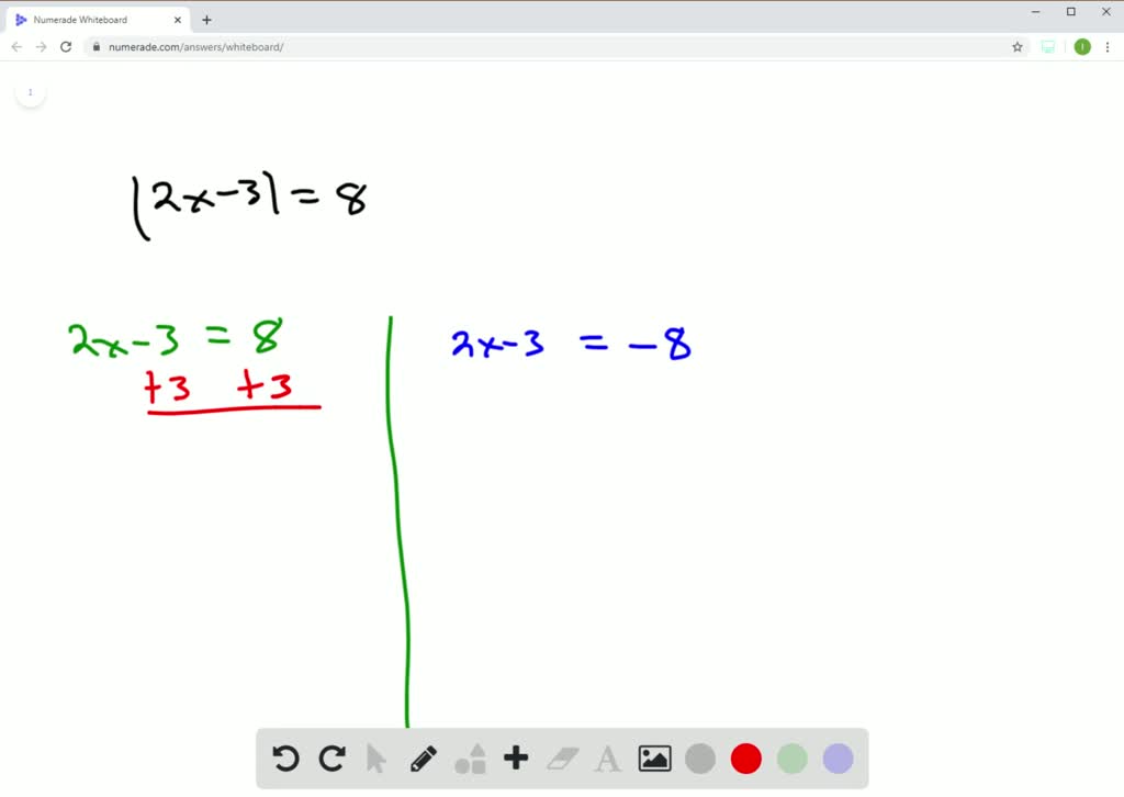 SOLVED Solve 2 X 3 8