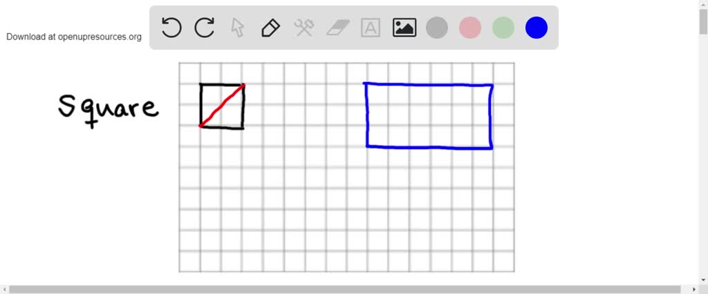 SOLVED:a. On the grid, draw at least three different quadrilaterals ...