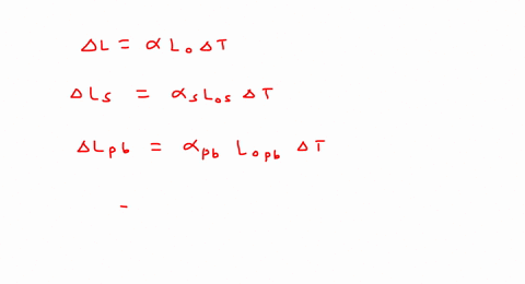 SOLVED: The figure shows a temperature-compensated pendulum in which ...