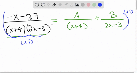 ⏩SOLVED:Set up the form for the partial fraction decomposition. Do ...