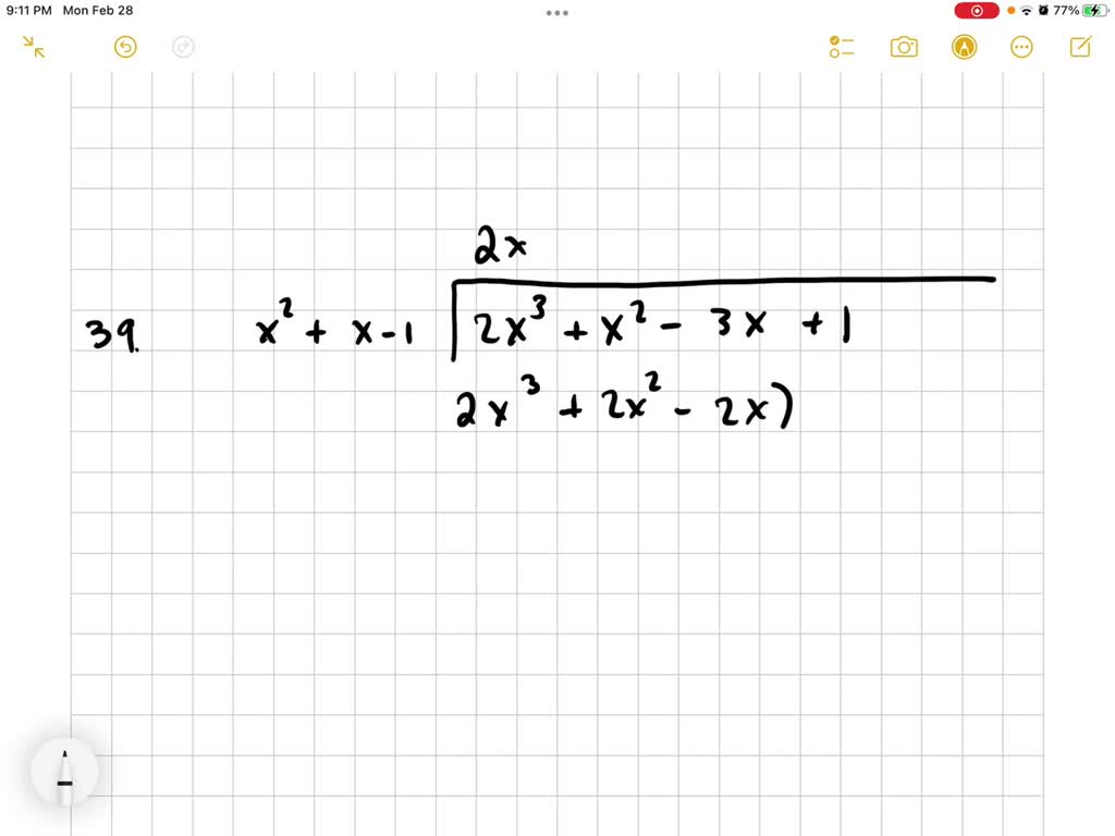 SOLVED: Perform the following divisions. In each case, check your ...