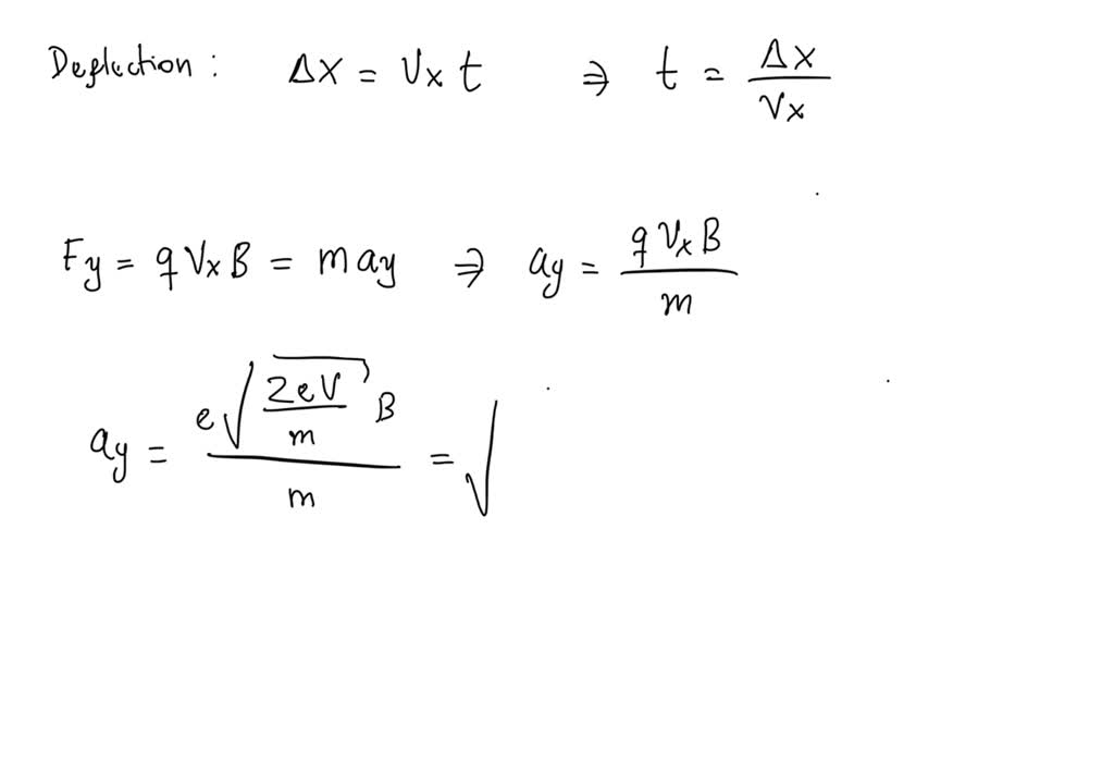 ⏩SOLVED:Estimate the approximate maximum deflection of the electron ...