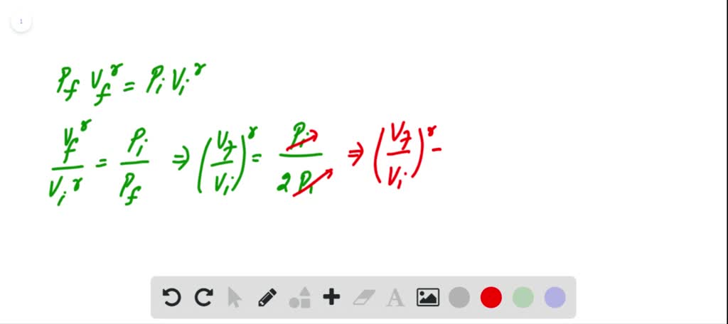 SOLVED:The pressure of a monatomic ideal gas (γ=(5)/(3)) doubles during ...