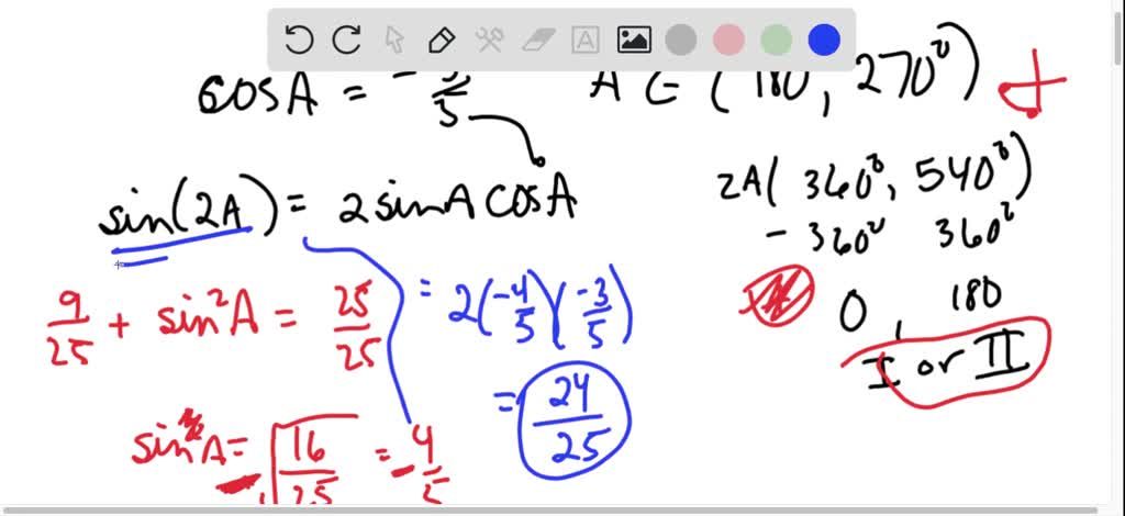 SOLVED:Exact Function Value Problems: Shows angles A and B in standard ...