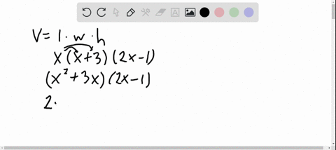 In Exercises 49–50, express the volume of each figure, V, as a function ...
