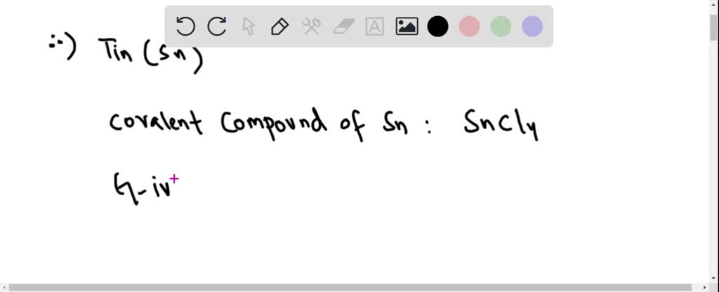 SOLVED:Tin forms both an ionic compound and a covalent compound with ...