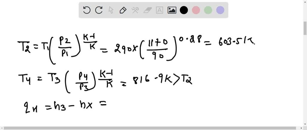 SOLVED:A Brayton cycle with an ideal regenerator has inlet at 290 K, 90 ...