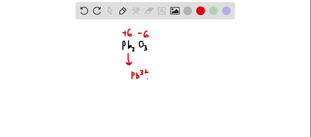 (a) Determine the oxidation number of lead in each of the following ...