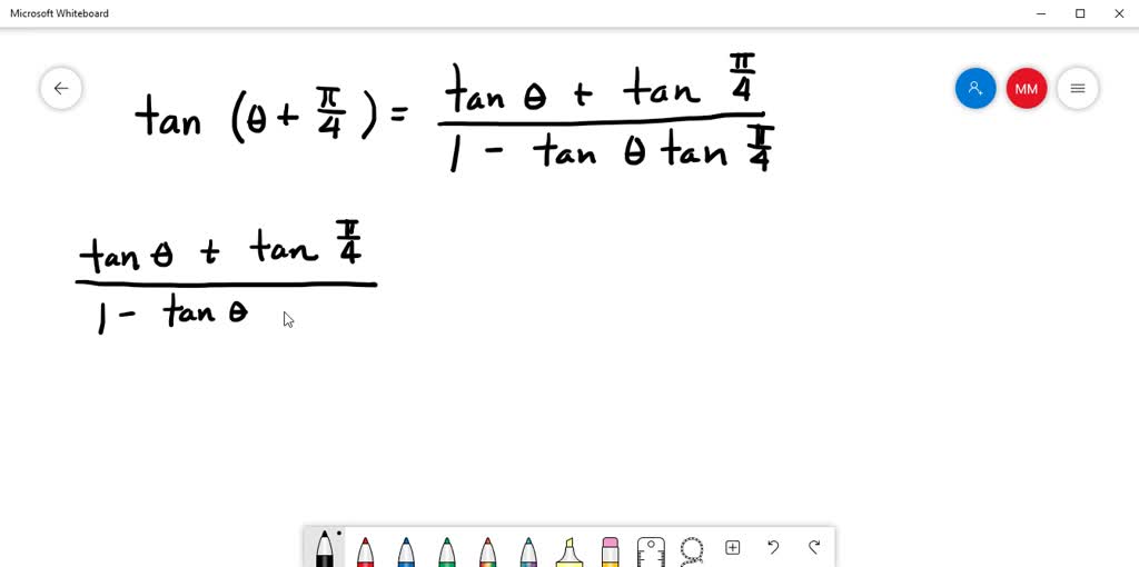 SOLVED:In Exercises 23-30, prove the identity. tan(θ+(π)/(4))=(1+tanθ ... SOLVED:In Exercises 23-30, prove the identity. tan(θ+(π)/(4))=(1+tanθ ...