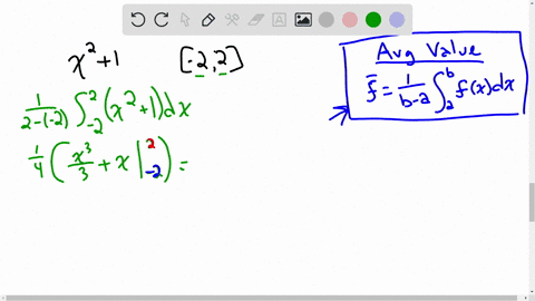 SOLVED:Average values Find the average value of the following functions ...