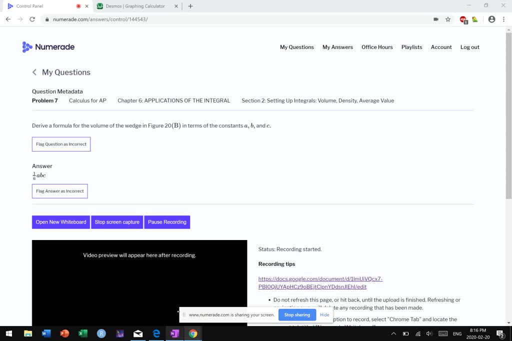 ⏩SOLVED:Derive a formula for the volume of the wedge in Figure… | Numerade