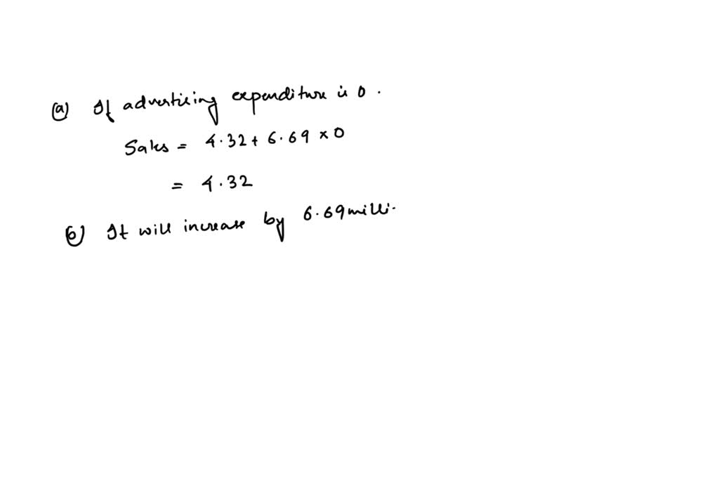 As suggested in Section 4.2 for the SALES1 example, calculate the ...