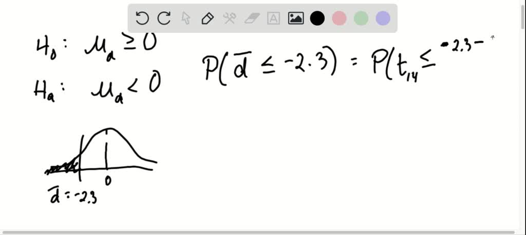 SOLVED:Test the claim about the mean of the differences for a ...