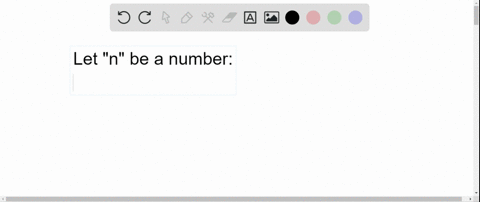 SOLVED:Let n represent the number and translate each phrase or sentence ...