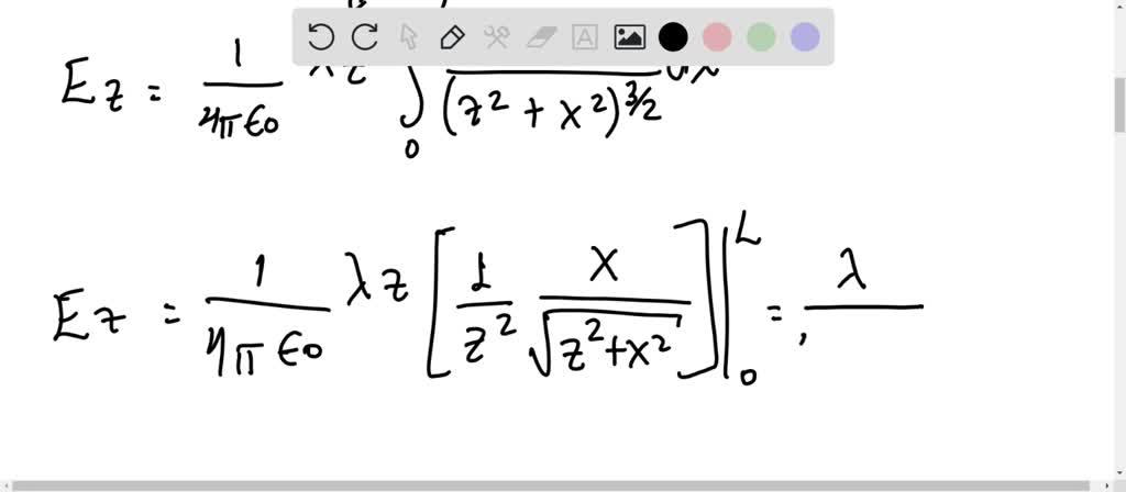 ⏩SOLVED:Find the electric field a distance z above one end of a… | Numerade