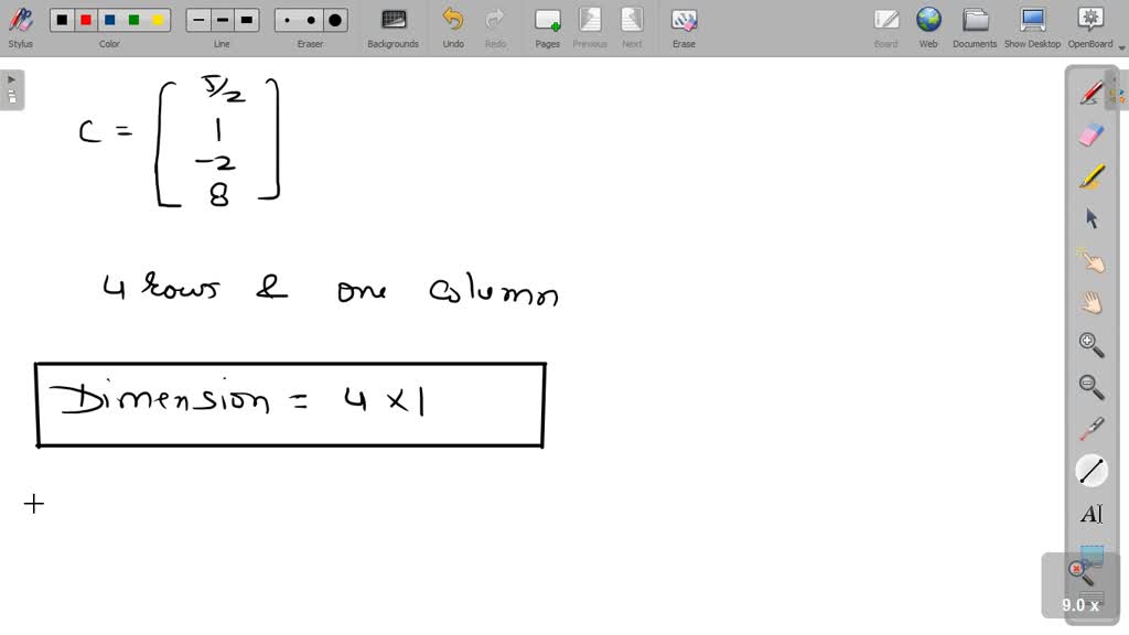 SOLVED:In Exercises 1-10, find the dimensions of the given matrix, and ...