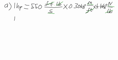 SOLVED:Derive the following conversion factors: (a) horsepower to watts ...