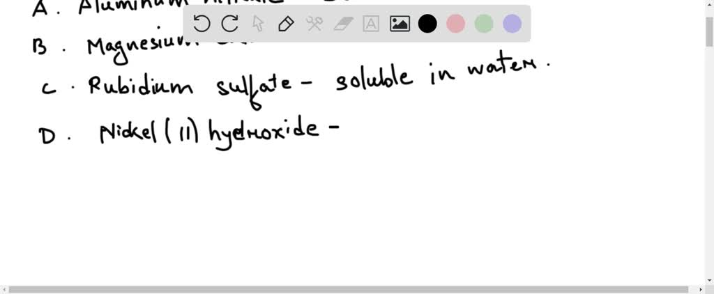 On the basis of the general solubility rules given in Table 6.1 ...