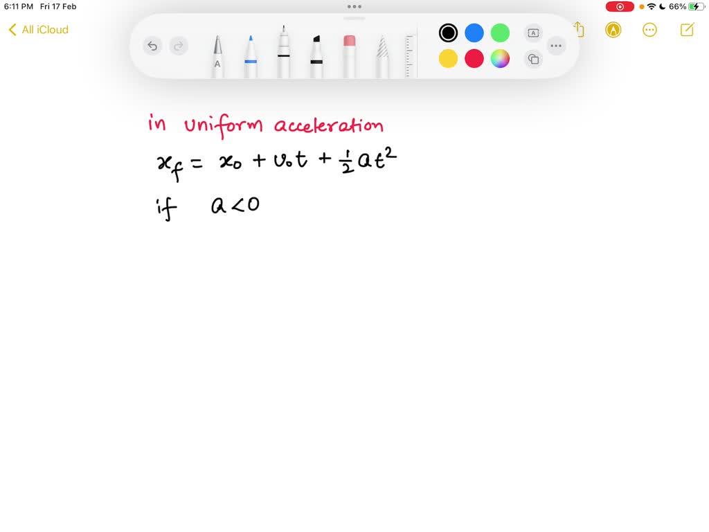 An object moves with a constant, negative acceleration. What is the ...