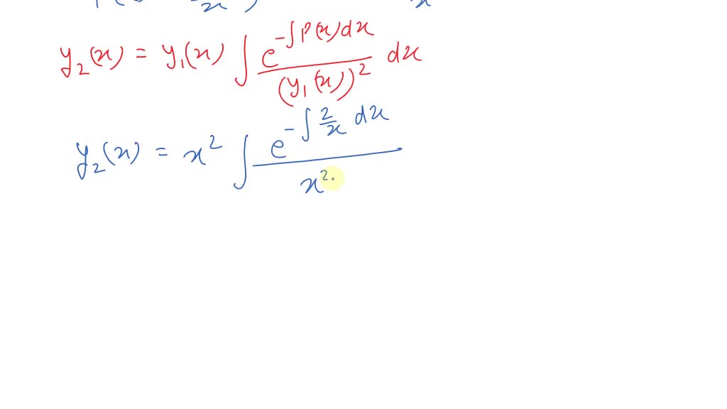 The indicated function y1(x) is a solution of the given differential ...