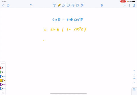 SOLVED:Factor and simplify. sinθ-sinθcos^2 θ