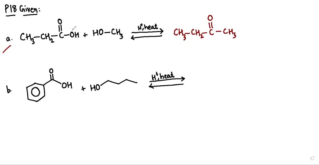 Draw the condensed structural or line-angle formula for the ester ...