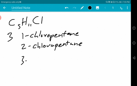 ¿Cuántos cloropentanos C5 H11 Cl diferentes se pueden producir por la ...