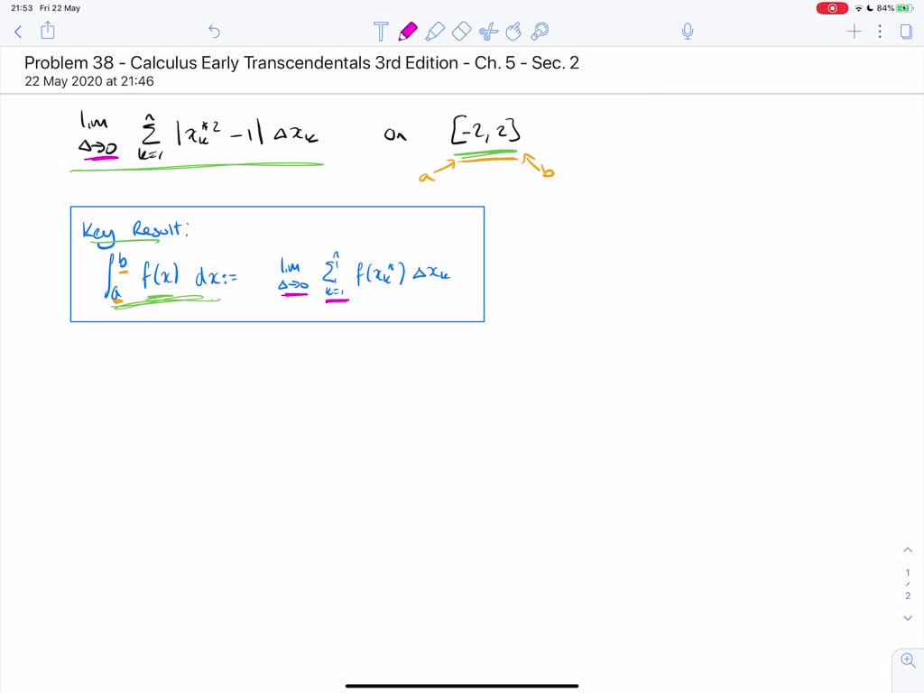 ⏩SOLVED:Identifying definite integrals as limits of sums Consider ...