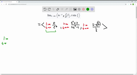 SOLVED:Find the limit. limt →∞ t e^-t, (t^3+t)/(2 t^3-1), t sin(1)/(t)