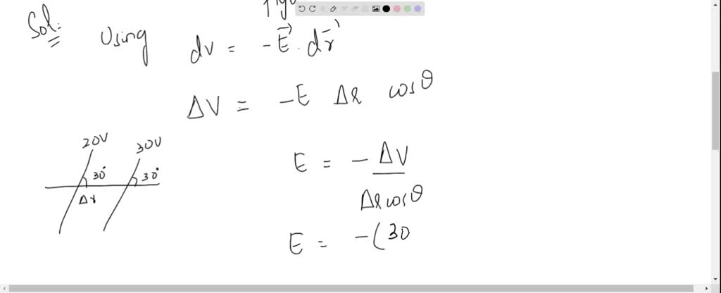 Some equipotential surfaces are shown in Fig. 3.72. The magnitude and ...