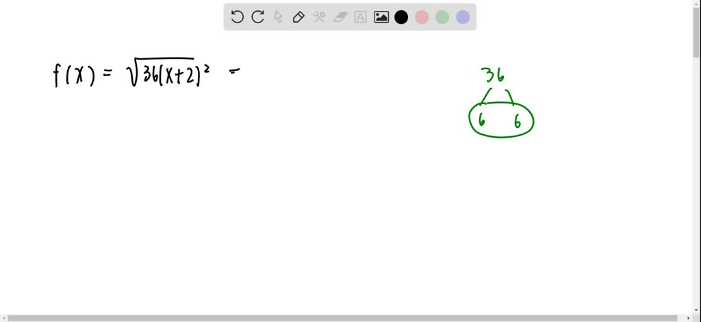 In Exercises 33-38, express the function, f, in simplified form. Assume ...