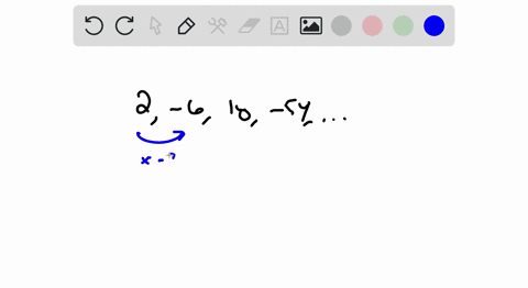 SOLVED:Make a conjecture about the next item in each sequence. 2,-6,18,-54