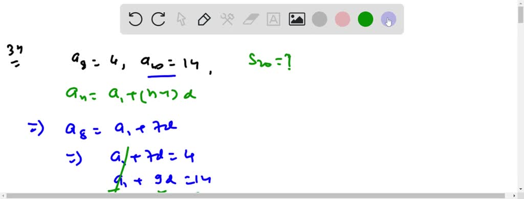 The 4th term of an arithmetic sequence is 20 and the 8 th term is 44 ...