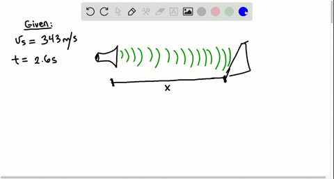 SOLVED:A sound wave traveling at 343 m / s is emitted by the foghorn of ...