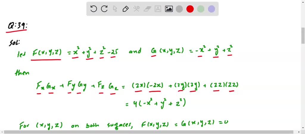 In Problems 39 and 40, Use the result of Problem 38 to show that the given surfaces are ...