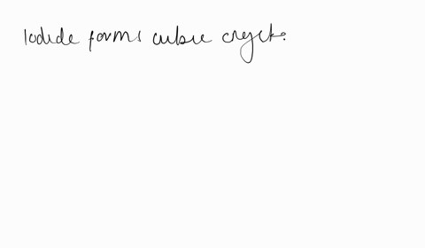 A compound of thallium and iodine crystallizes in a simple...