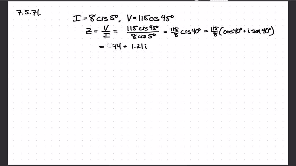 SOLVED:The trigonometric form of complex numbers is often used by ...