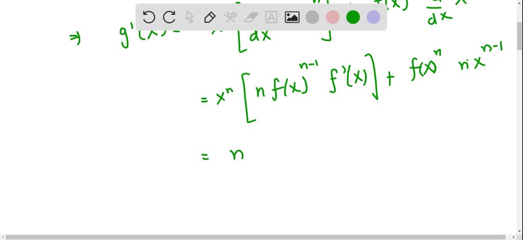 ⏩SOLVED:Finding a Pattern Develop a general rule for [x f(x)]^(n ...