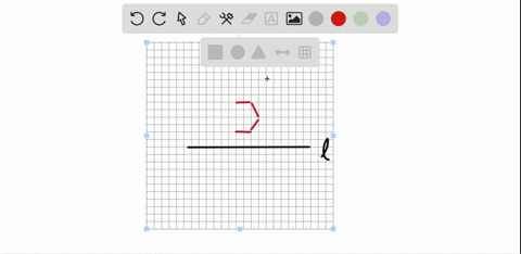 SOLVED:Draw the reflected image of the polygons in line m and line ℓ ...